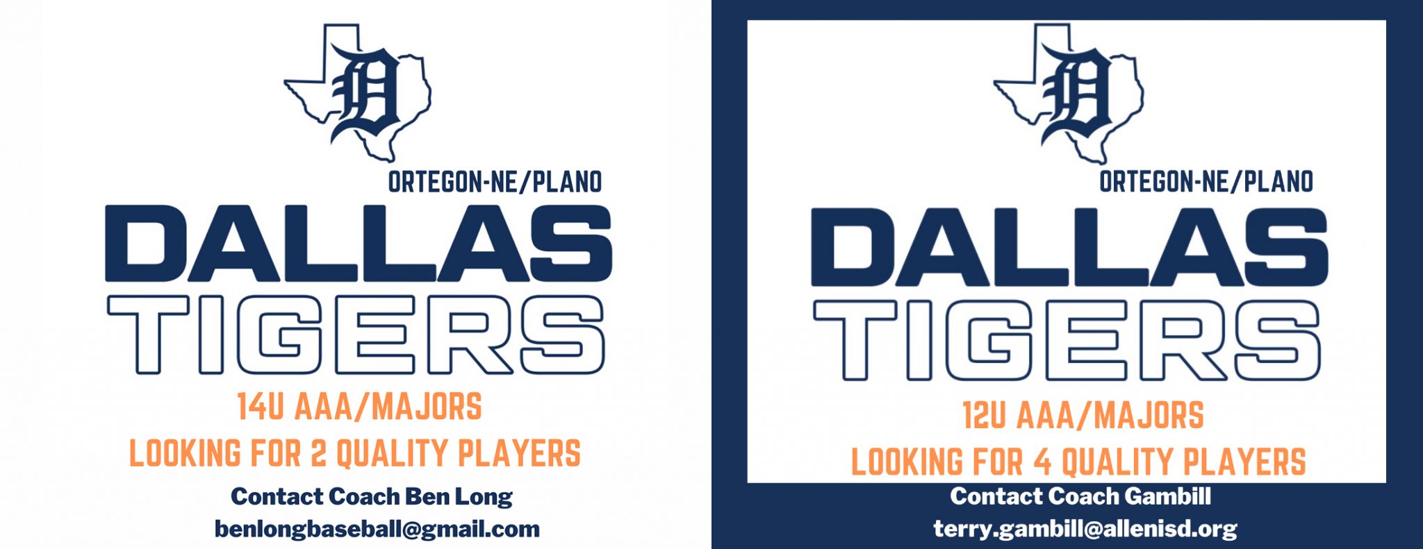 Baseball Tryouts Archives - Dallas Tigers Baseball Club