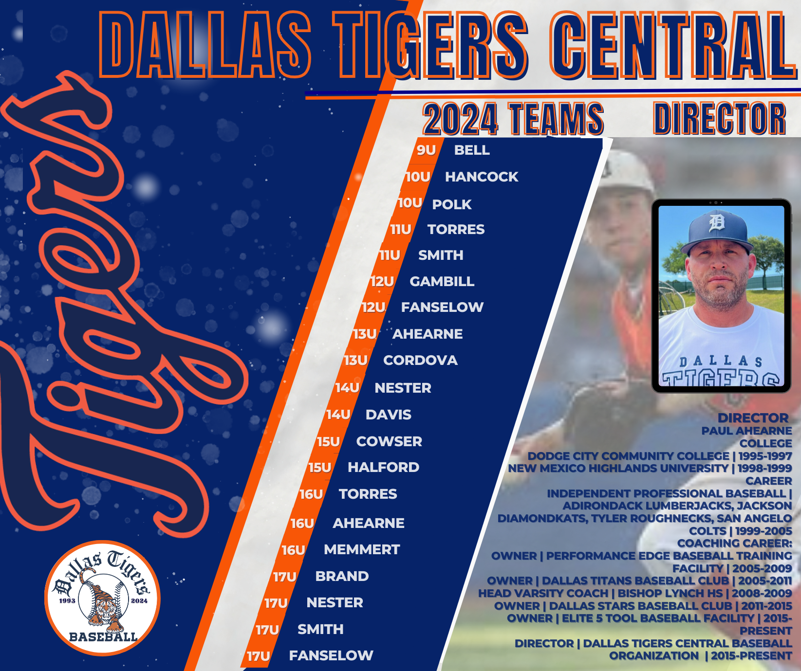 Dallas Tigers Central - Dallas Tigers Baseball Club